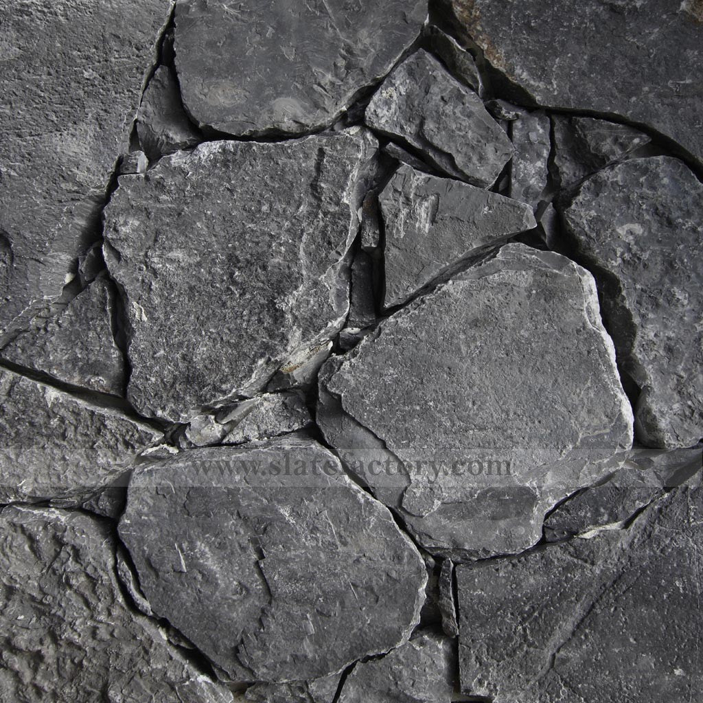 Natural Fieldstone Veneer | Black Stone Veneer | Black Stone Facade ...